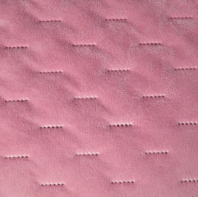 Sametový přehoz na postel ASTRALIA, růžový Rozměr: 170 x 210 cm