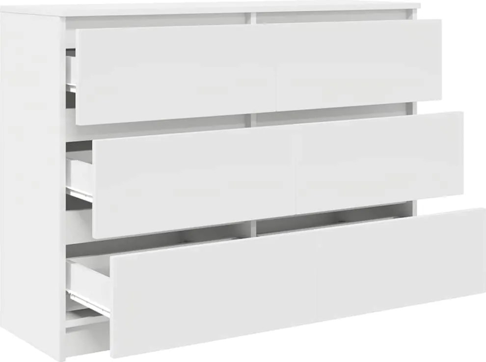 Příborník bílý 100x35x76 cm kompozitní dřevo 3328498