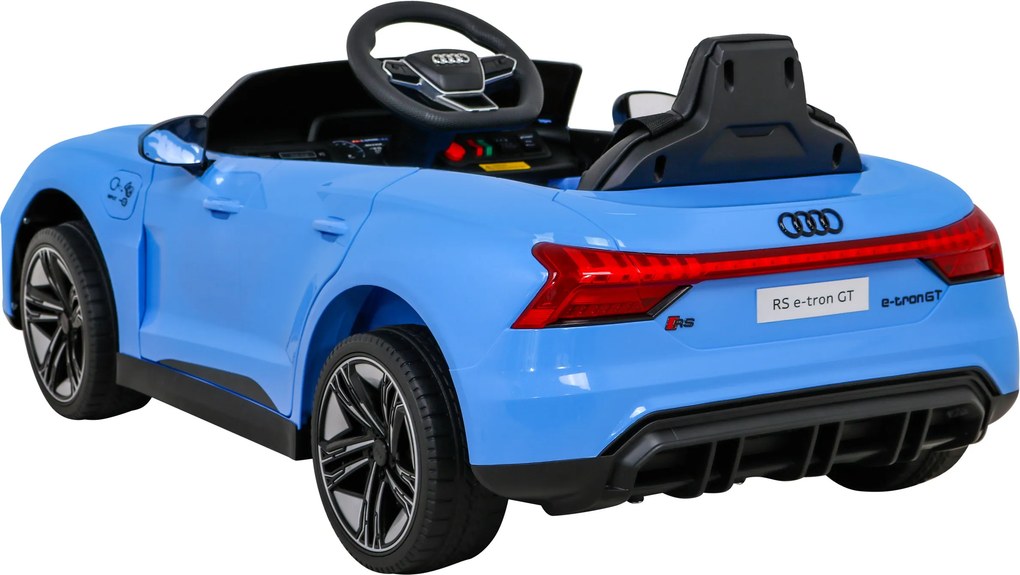 Ramiz Elektrické autíčko Audi RS E-Tron GT pro děti modré + dálkové ovládání + pohon 4x4
