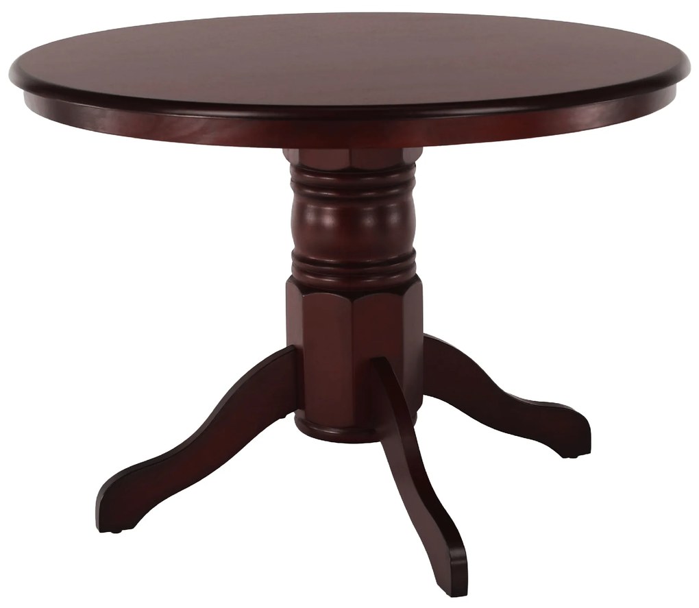 Jídelní stůl, kulatý, kaštan, průměr 106 cm, TABLOS