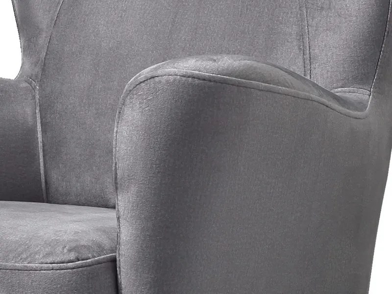 Křeslo Next, šedá látka/nohy přírodní dub