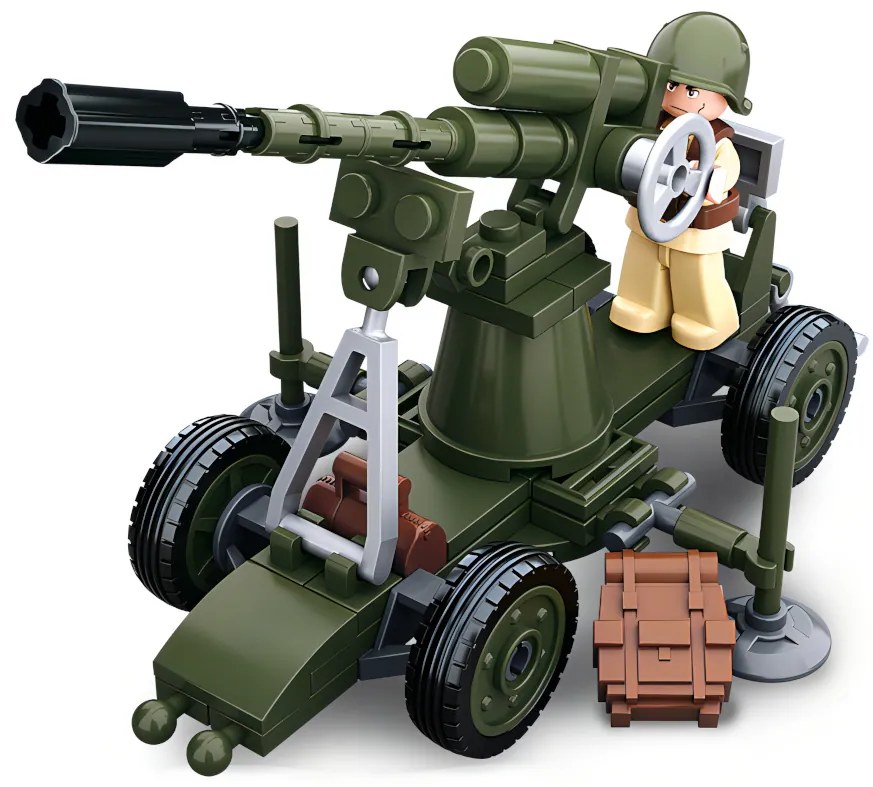 Sluban WWII M38-B0678C 4into1 Protiletadlové dělo