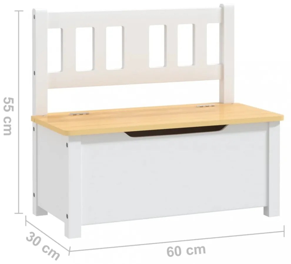 Dětská úložná lavice Dekorhome