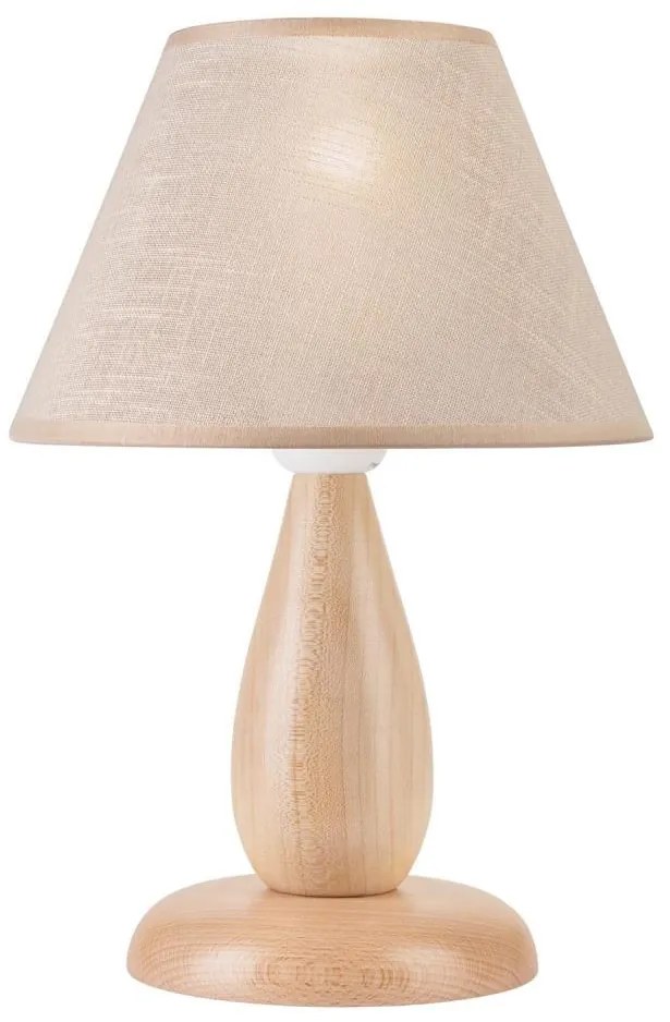 Stolní lampa PERA 1xE27/60W/230V béžová/buk