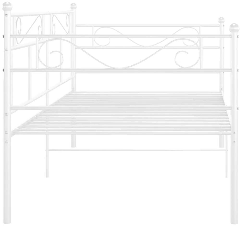 Rám postele/pohovky bílý kovový 90 x 200 cm,  324768