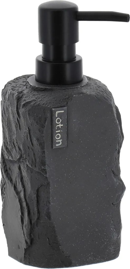 Dávkovač mýdla Paola, černá/s černými prvky, 400 ml