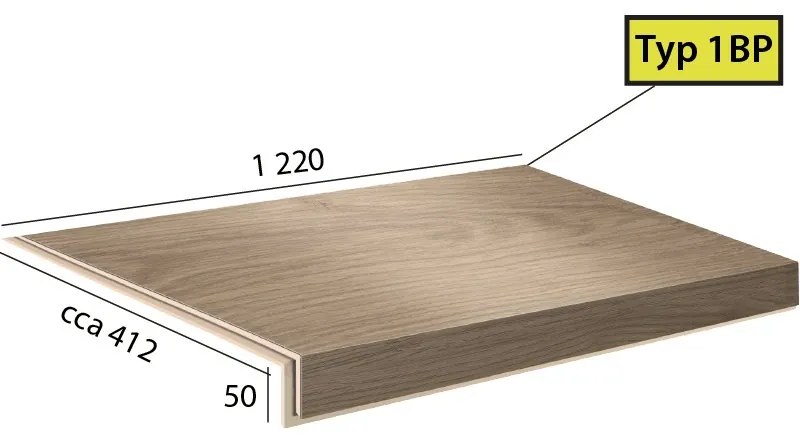 Vinylový schod Vinylové schody Brased Objectline Step 1BP - 5707 Dub Monaco