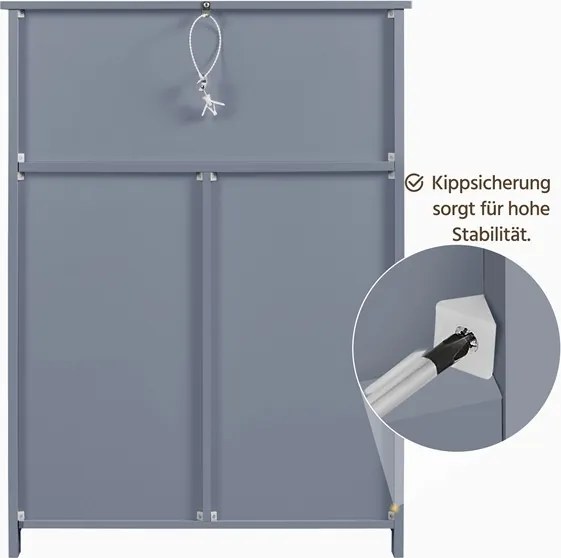 Koupelnová skříňka Yaheetech – šedá (257042012995)