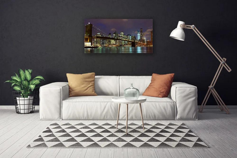 Obraz na plátně Most Architektura Město 120x60 cm