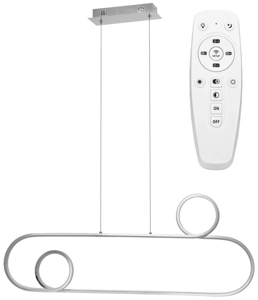 Toolight - LED závěsné svítidlo APP810-CP CHROM, stříbrná, OSW-09663