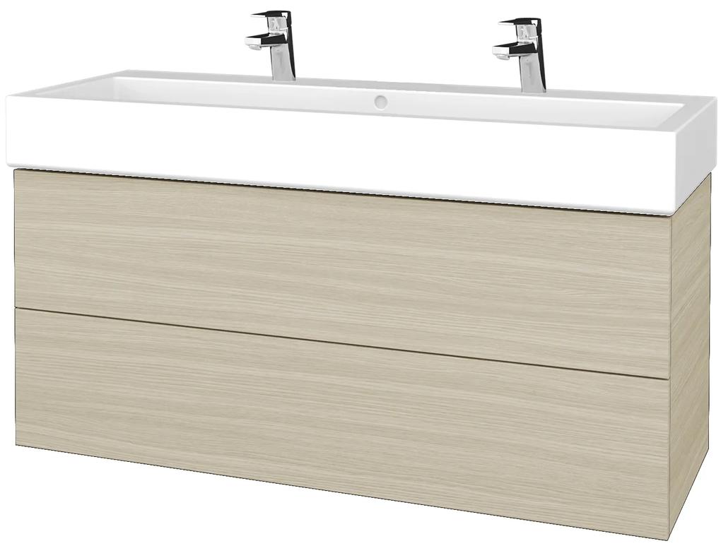 Dřevojas Koupelnová skříň VARIANTE SZZ2 120 Varianta: N01 Bílá lesk / D01 Beton