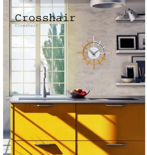 Designové hodiny 10-018 CalleaDesign Crosshair 29cm (více barevných variant) Barva terracotta(cihlová)-24