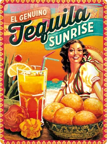 Nostalgic Art Plechová cedule: Tequila Sunrise - 40x30 cm