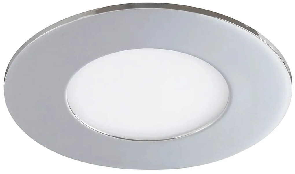 Přisazený koupelnový LED panel LOIS, 3W, teplá bílá, 9cm, kulatý, chromovaný, IP44 Rabalux LOIS 005588