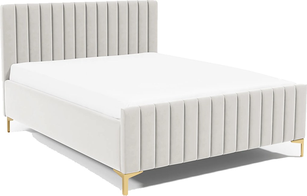 Eka Čalouněná postel SUTRA+ 160x200 cm Barva látky Trinity: Černá (Trinity 2316), Úložný prostor: Bez úložného prostoru