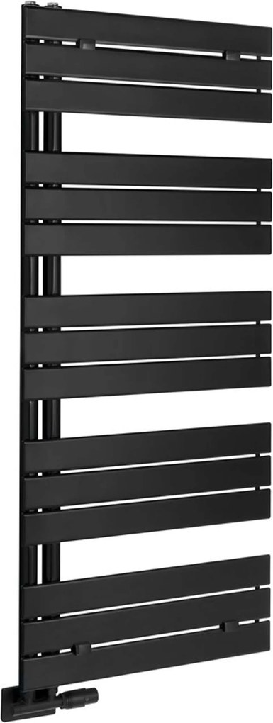 Aqualine Mythos - Topné těleso 50x143 cm, 600 W, matná černá LLM514B