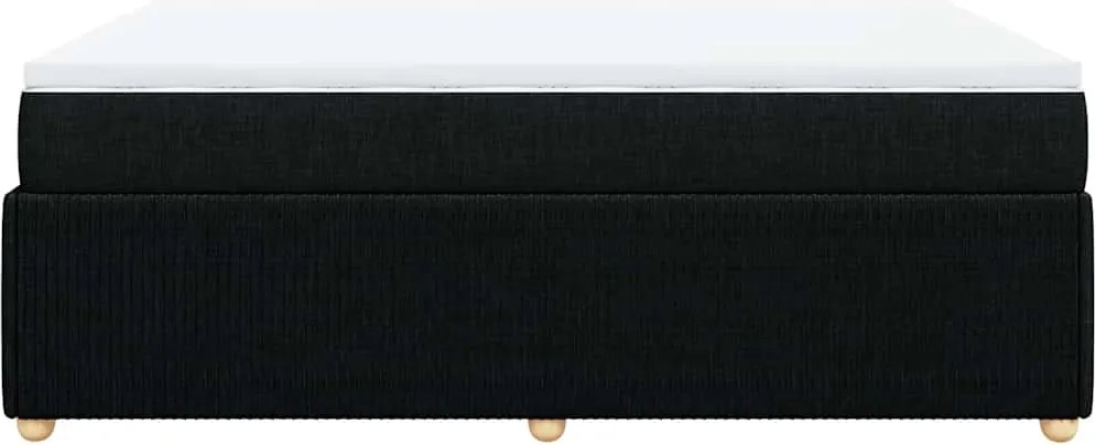 Box spring postel s matrací černá 140 x 190 cm textil 3285569