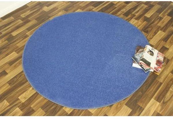 MAXMAX Kusový koberec Nasty - modrý kulatý