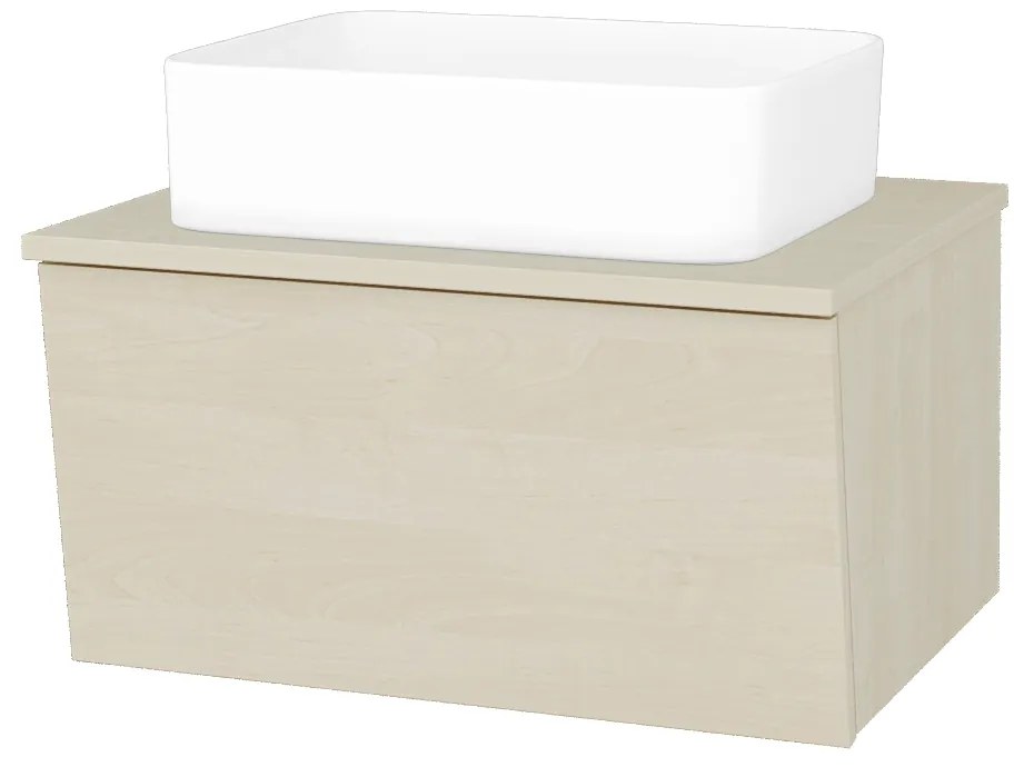 Dřevojas Koupelnová skříň INVENCE SZZ 65 (umyvadlo Joy) Varianta: L01 Bílá vysoký lesk / D09 Arlington