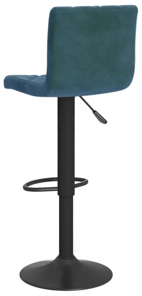 Barová židle samet / kov Dekorhome Vínová
