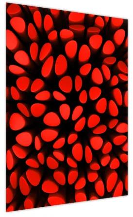 Samolepící fólie Červené sloupky 3D 150x200cm OK3962A_2M