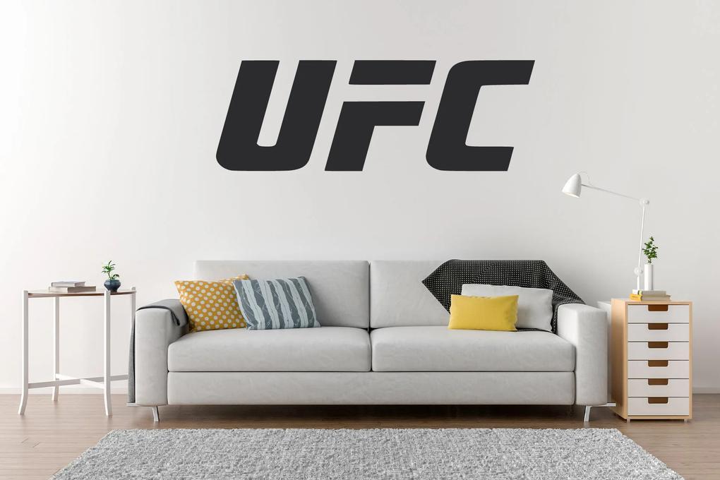Lepy.cz Samolepka na zeď UFC Velikost (šířka x výška): 30x10cm, Barevná varianta: Světle žlutá