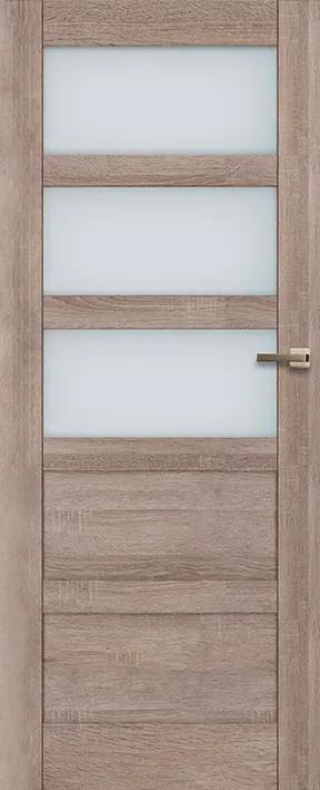 Interiérové dveře vasco doors BRAGA model 4 Průchozí rozměr: 70 x 197 cm, Orientace dveří: Levé dveře, Dekor: Dub Santa