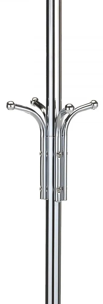 Autronic Věšák stojanový DALIDA - 182 cm, kov, lesklý chrom