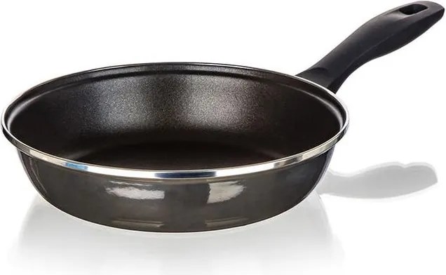 Smaltovaná pánev s nepřilnavým povrchem METALLIC Black 24 cm