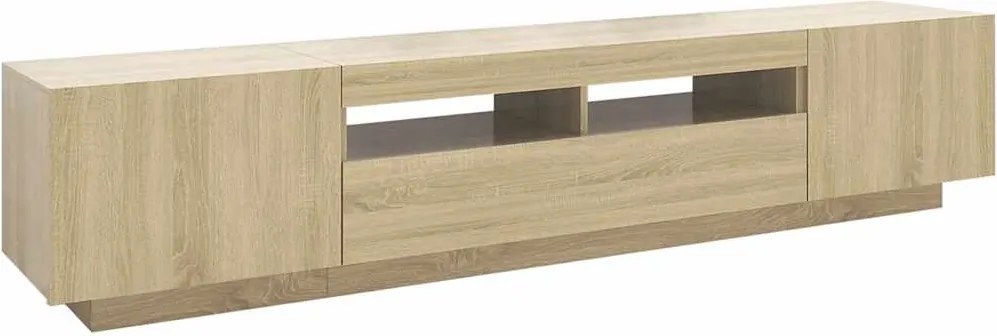 TV skříňka s LED osvětlením dub sonoma 200 x 35 x 40 cm 3081909