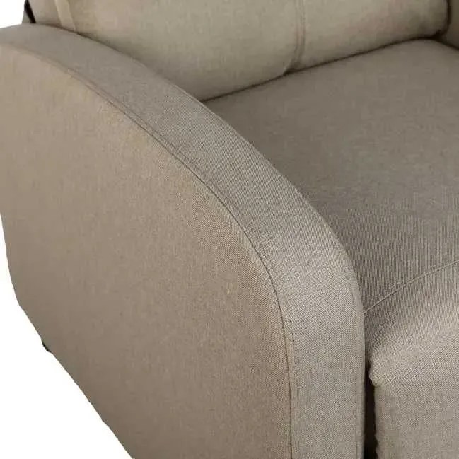 LuxuryForm DESIGN Televizní křeslo RUFO s polohováním - béžové