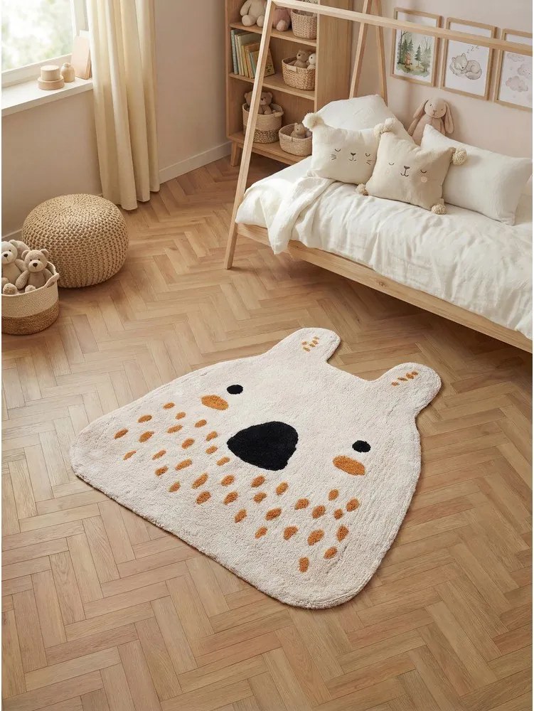 Krémový pratelný/ručně tkaný bavlněný dětský koberec 120x137 cm Snuggle Nienchen – Hanse Home