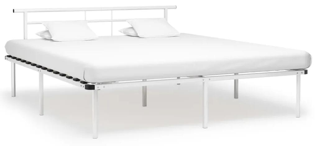Rám postele bílý kov 180 x 200 cm - Default Title