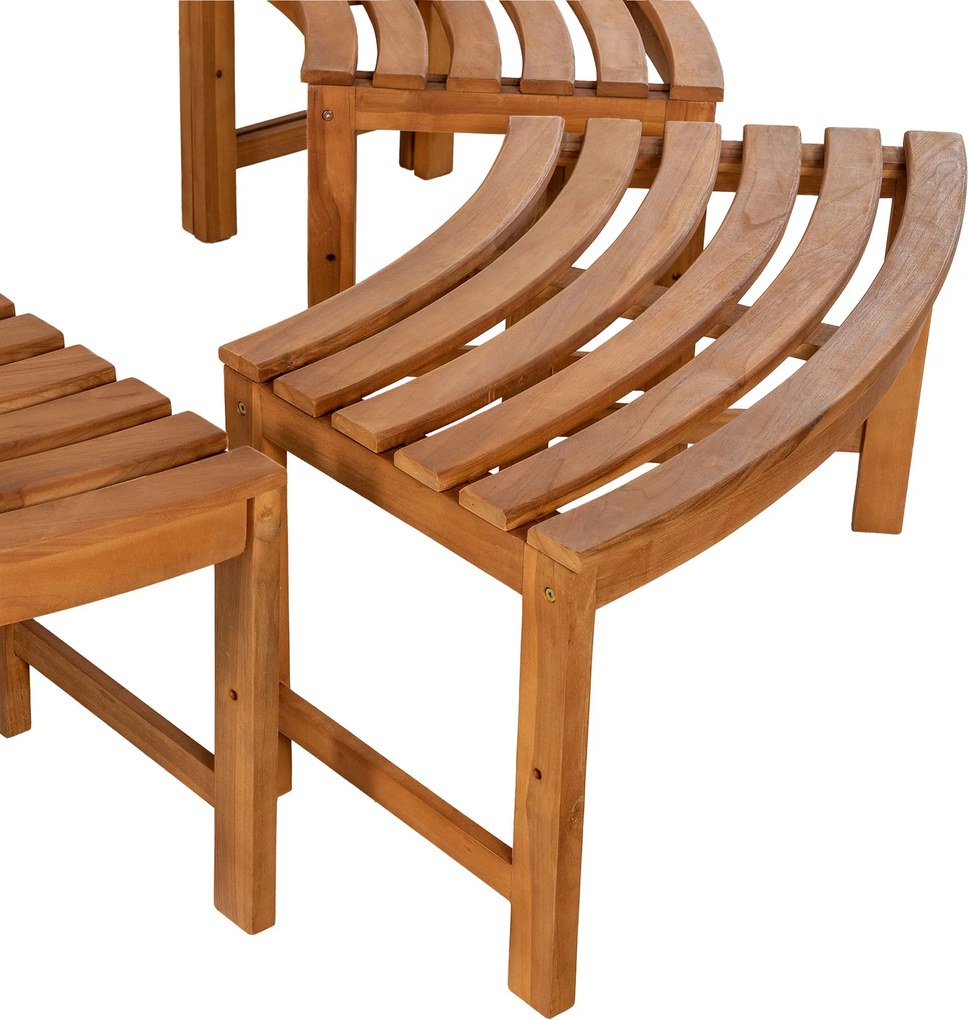 Lavice Nila 250 cm bez opěradla - hnědá