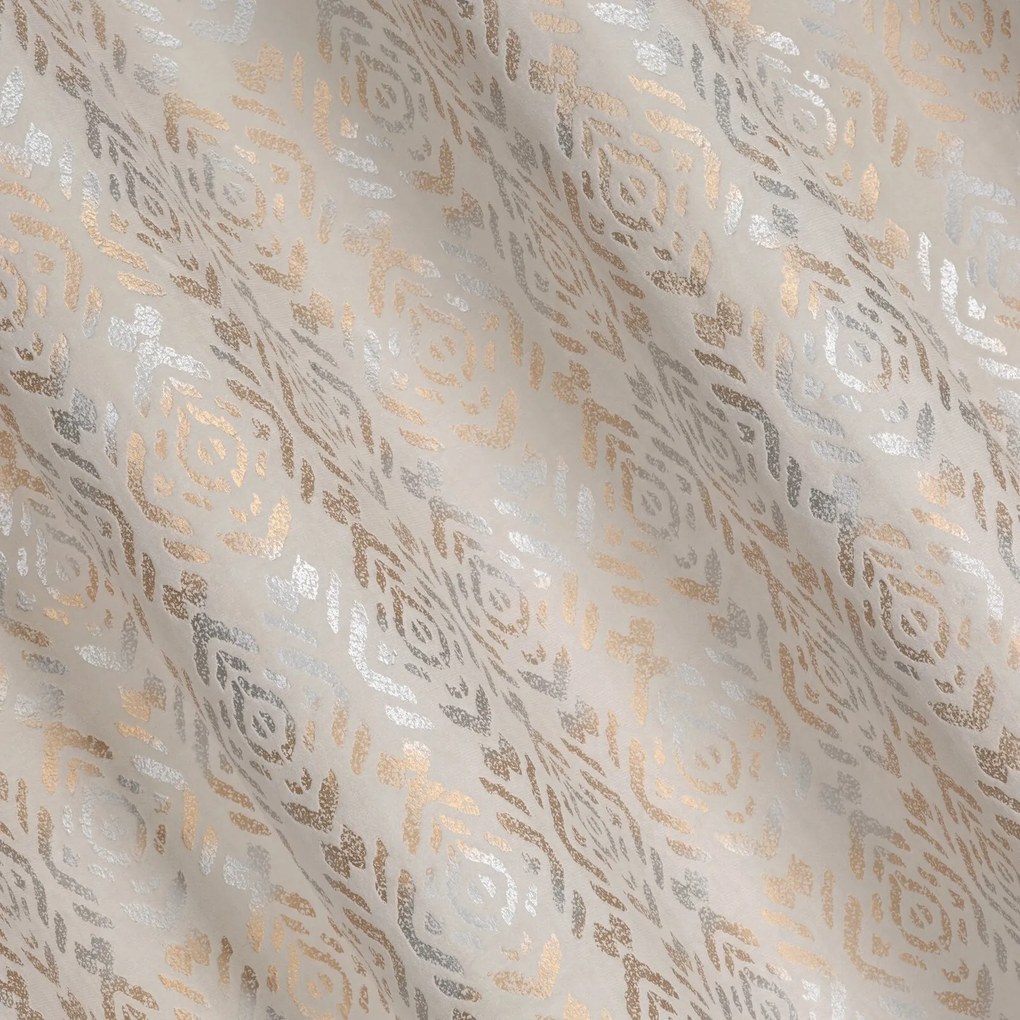 ZATEMŇOVACÍ ZÁVĚS NA KROUŽCÍCH LAURA 140X250 CM KRÉMOVÁ