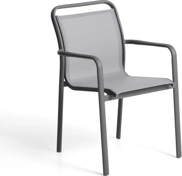 Tmavě šedá zahradní židle Luri – Kave Home