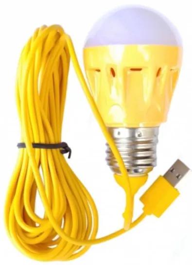 ART LED USB žárovka 4m, žlutá, 0358
