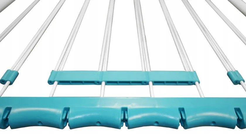 Erga Model 306U, stabilní teleskopický sušák na prádlo 202x55x92 cm, bílá-zelená, ERG-SEP-10SUSSTOPROFE
