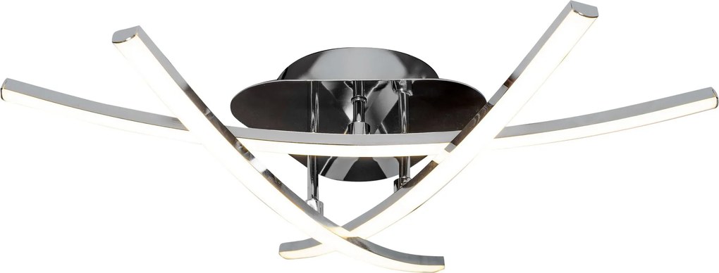 Toolight - Moderní LED stropní svítidlo 59x59cm APP397-C, chromová, OSW-06913