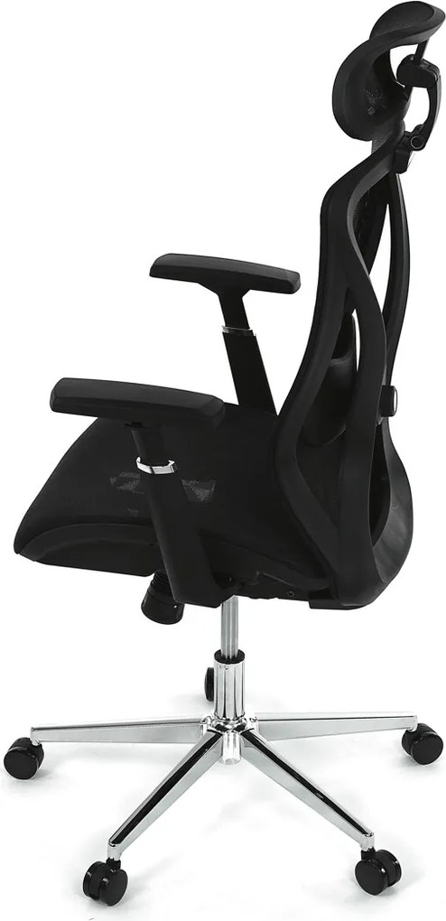 Ergonomická kancelářská židle NILS - černá síťovina