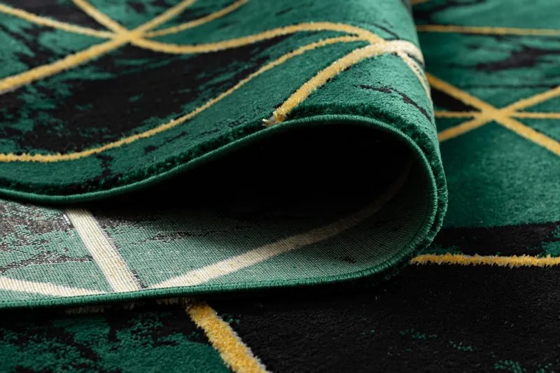 Dywany Łuszczów, Kusový koberec Emerald 1020 green and gold, 180x270, zelená, kancelář