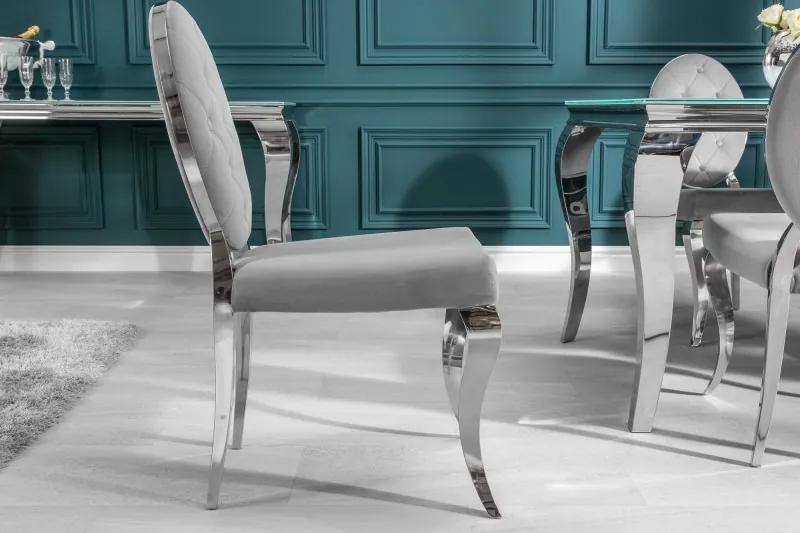 Designová židle Rococo II šedá