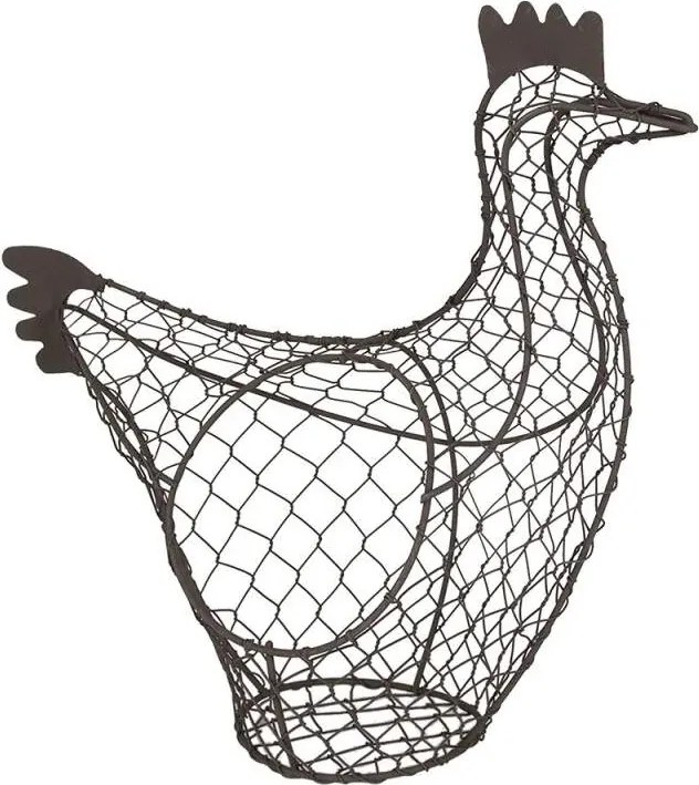 Kovový košík "Slepička" - 37 cm