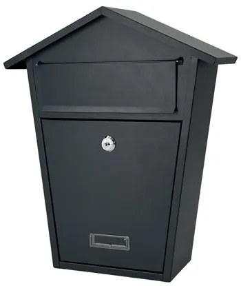 Poštovní ocelová schránka Finch, antracitová