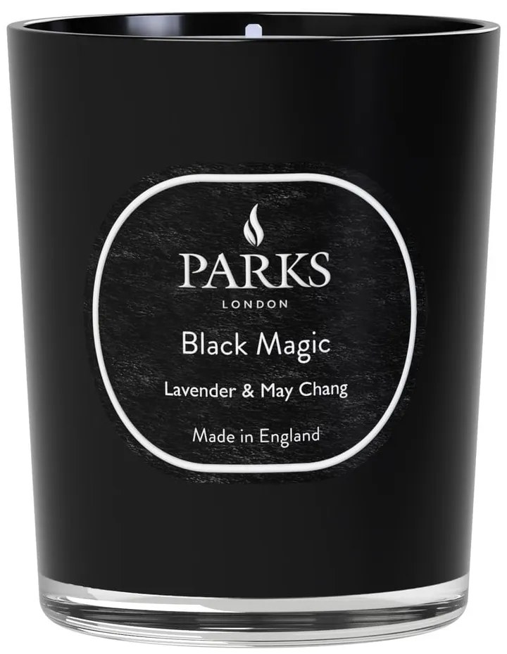 Svíčka s vůní levandule a vavřínu Parks Candles London Black Magic, doba hoření 45 h