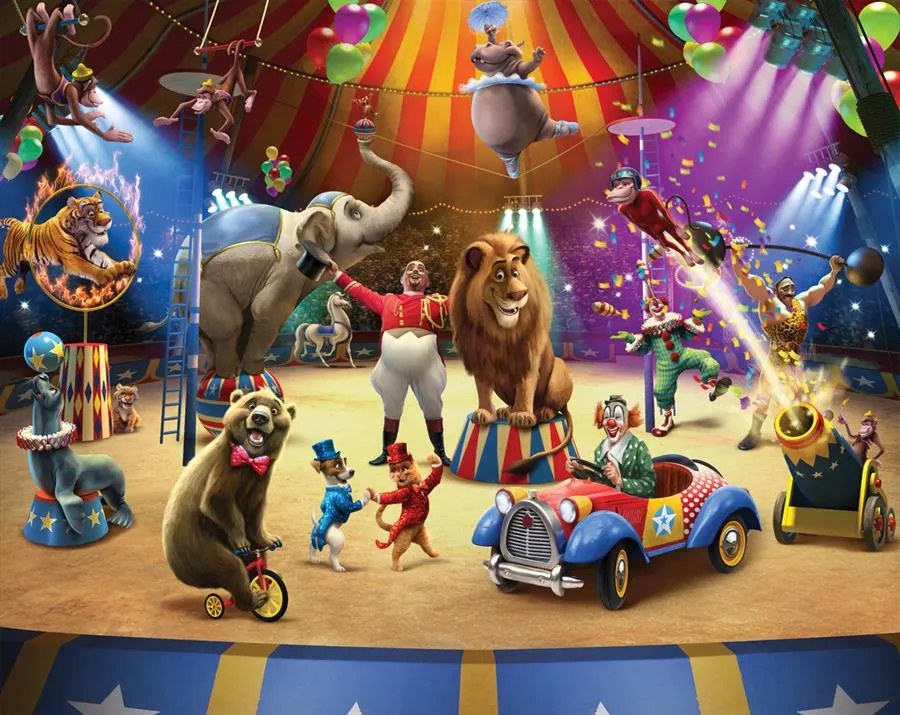 Walltastic Dětská 3D fototapeta Cirkus rozměr 244 x 305 cm