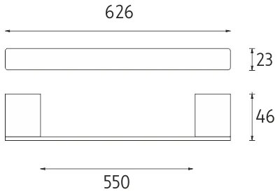 Nimco Držák na ručníky, 63 cm - Ki 14061-26
