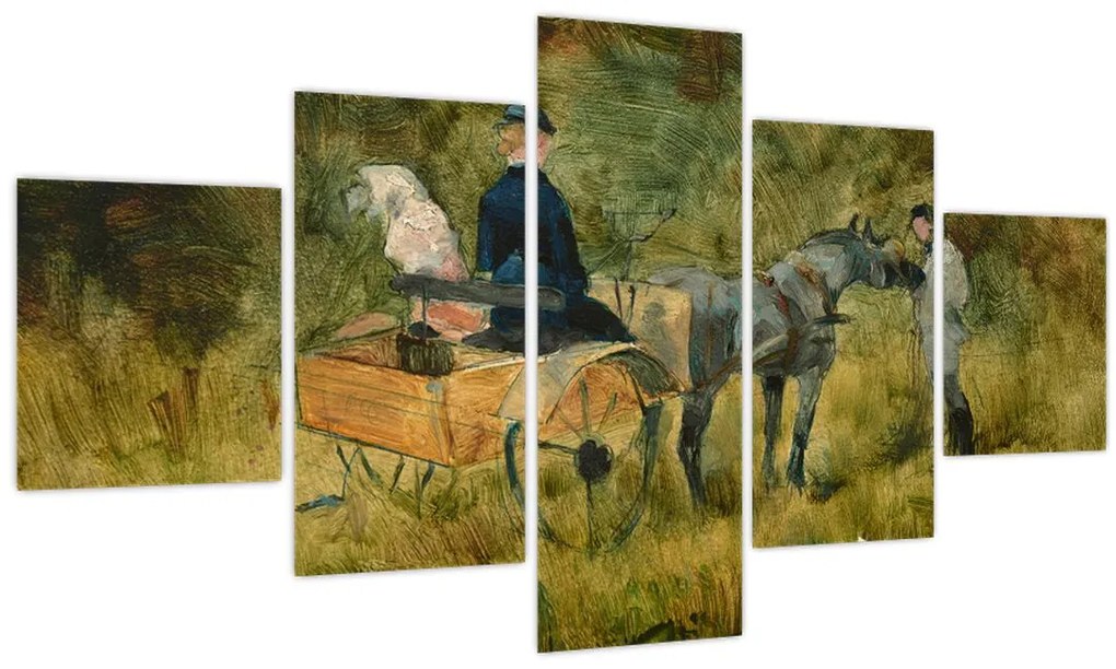 Obraz - Henri de Toulouse-Lautrec, The Trap, reprodukce (125x70 cm)