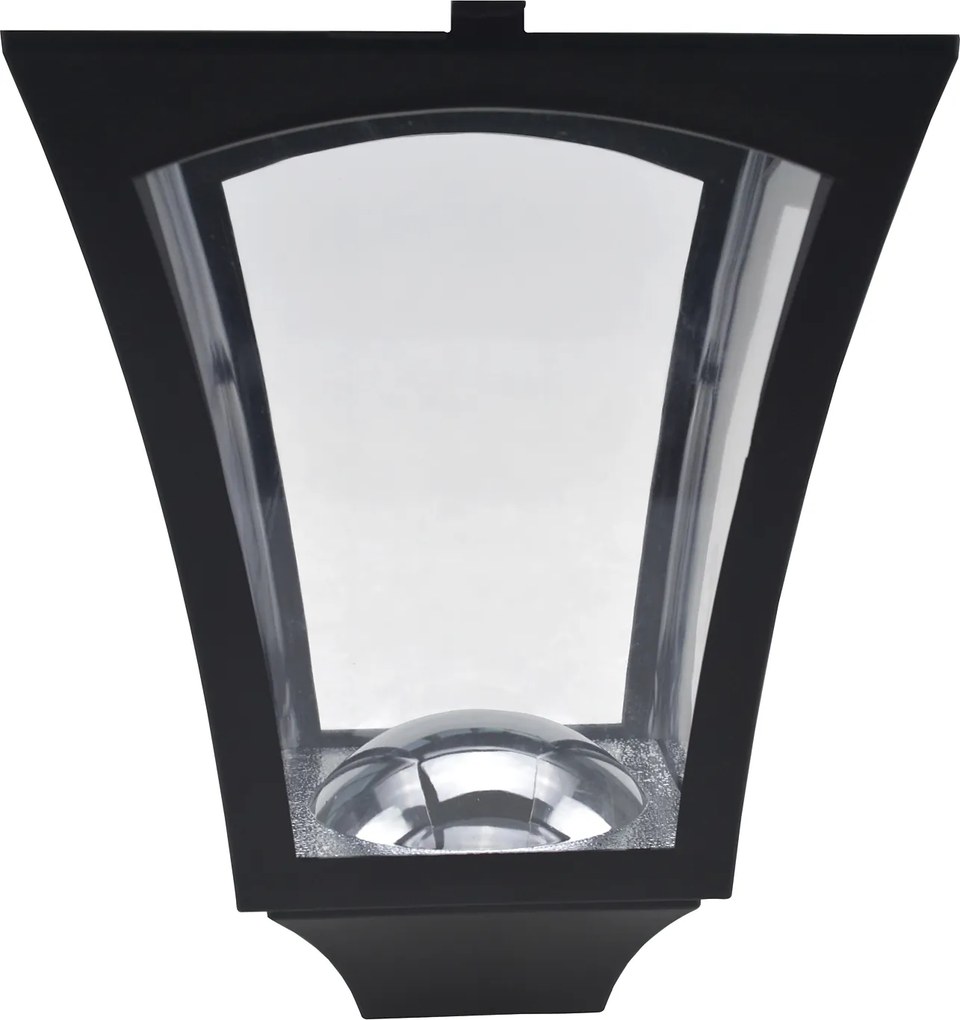 Outsunny Solární zahradní lucerna Lantern Path Light s LED 40 lumenů černá 18 x 18 x 160cm | Aosom