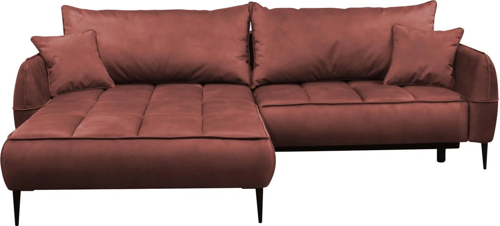 XXXLutz ROHOVÁ SEDAČKA, textil, korály MID.YOU - Sedací soupravy - 001574002804